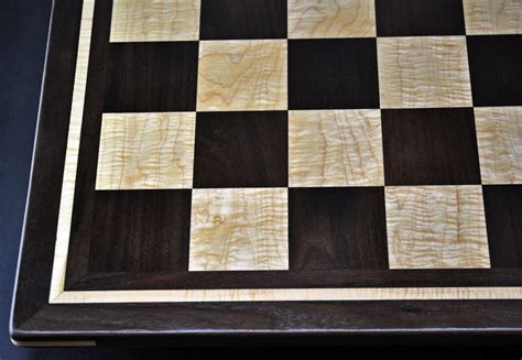 Sweet Hill Wood Chess Boards Peruvian Walnut And Curly Maple Chess