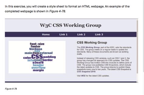 In This Exercise You Will Create A Style Sheet To