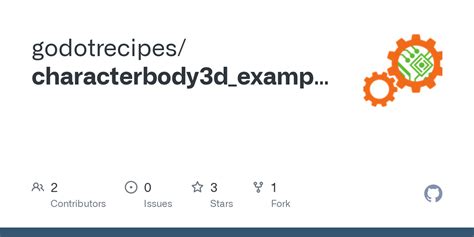 Github Godotrecipes Characterbody D Examples