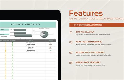 Editable Checklist Template In Excel Google Sheets Download Template Net