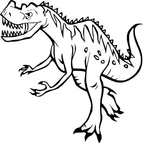 Coloriage Dinosaure Tyrex dessin gratuit à imprimer Coloriages info