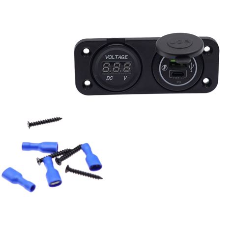 Digital Voltmeter With Double Usb A C Socket Osculati Product Code 14 517 52