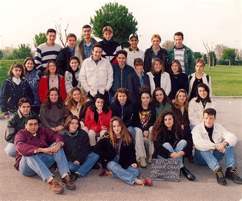 Photo de classe Terminale stt acc de 1995 René Char Copains d avant
