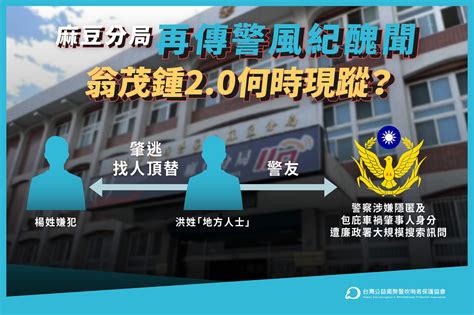 情報 麻豆分局警風紀醜聞 翁茂鍾20何時現蹤 Ptt評價