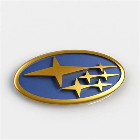 🌃 Subaru Logo Emblem Front And Rear Brz Raised Stars・ Stl File