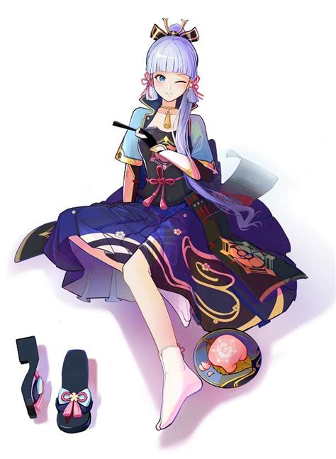 Kamisato Ayaka Genshin Impact Image By Pixiv Id Zerochan Anime Image Board