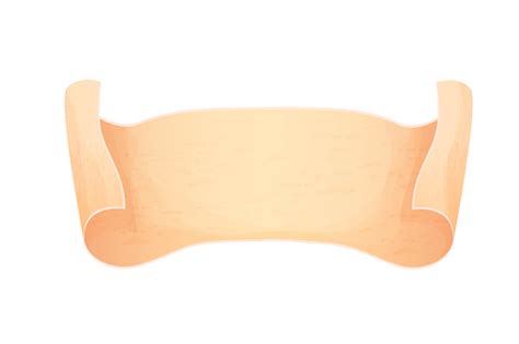 양피지 종이 스크롤 파피루스 빈 프레임 흰색 배경 스톡 벡터 일러스트레이션에 격리 된 만화 스타일의 빈 질감 의자산 중세 앤티크 요소 갈색에 대한 스톡 벡터 아트 및 기타