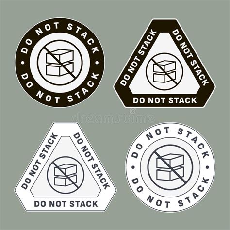 Do Not Stack Packaging Symbol Sign And Label Indicating That Items Should Not Be Stacked To