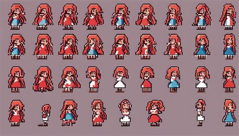 Sprite Sheet Girl Frustration 4x4 By Kurthds On Deviantart