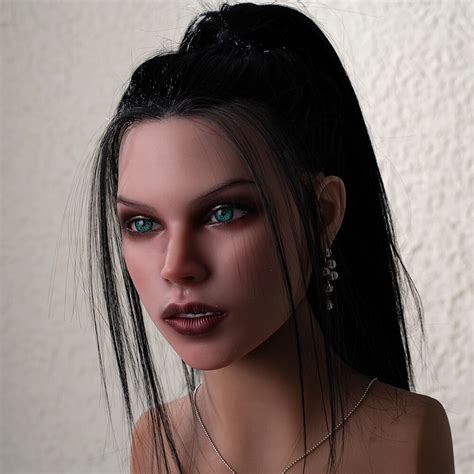 Real Oral Sex Doll Head Movable Jaw Silicone Implanted Hair Masturbator