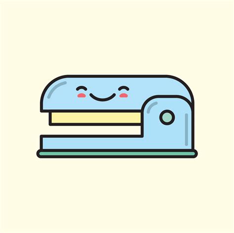 Cute Stapler Cartoon Free Vector Download Vectorportal