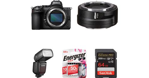 Nikon Z5 Mirrorless Camera With Ftz Ii Mount Adapter And
