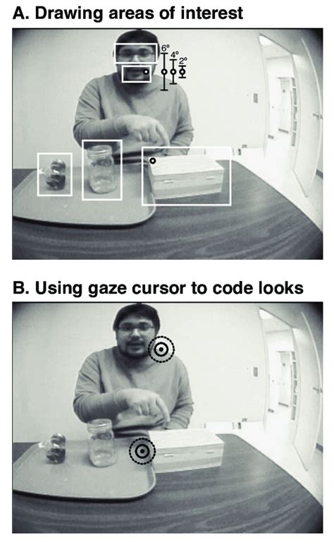 A Areas Of Interest Aois Drawn On A Hmet Gaze Overlay Video Frame Download Scientific