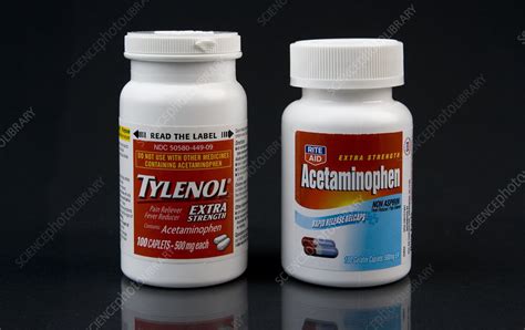 Generic And Name Brand Tylenol Stock Image C0306579 Science