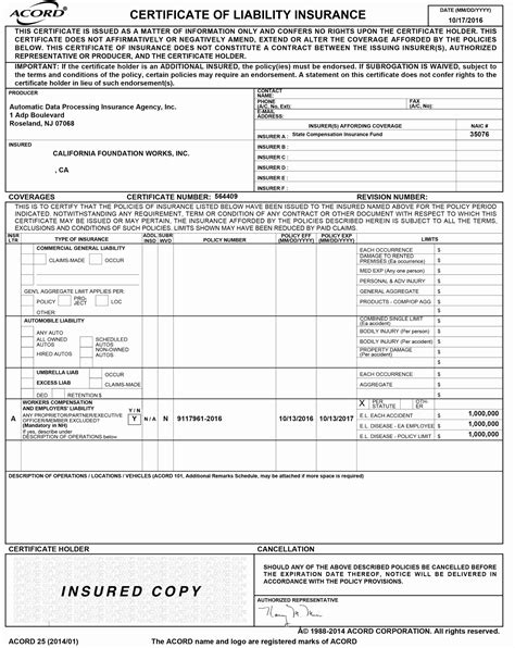Fillable Online Agent Broker Of Record Change Form ACORD 36 Document