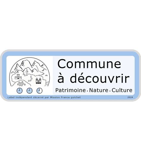 Panneau label commune à découvrir Made in France À HT