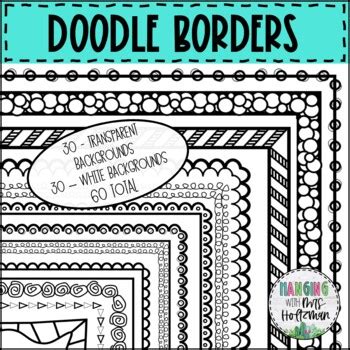 Borders [black And White Doodle Borders] By Love The Teaching Mama