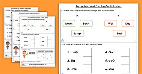 Free Year 1 Recognising And Forming Capital Letters Homework Extension Capital Letters