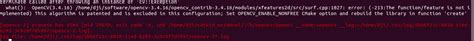 Ubuntu Opencv Opencv Contrib Sift Surf Orb