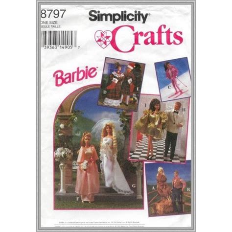 Digital Vintage Simplicity 8797 Barbie Sewing Pattern Wa Inspire