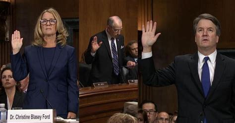 Kavanaugh And His Accuser Testify In Emotional Fiery Hearing Cbs News