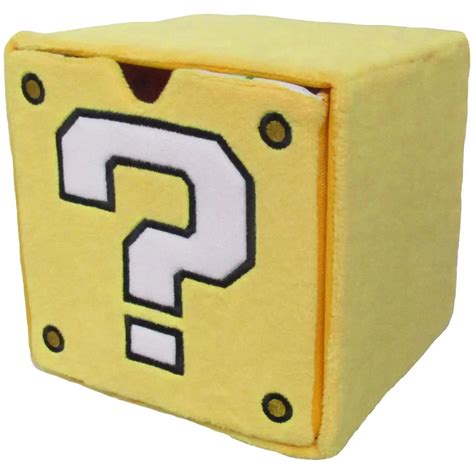 Super Mario Plush Chest Question Mark Block Little Orange