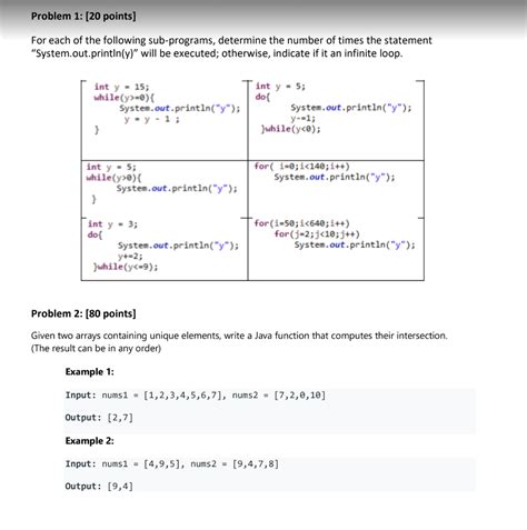 Solved Problem Points For Each Of The Following Chegg Com