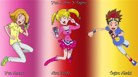 Digimon Hunters Yuu X Airu X Tagiru Wallpaper By Tzortzinaerk On