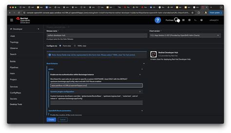 Install Red Hat Developer Hub On Developer Sandbox Install And