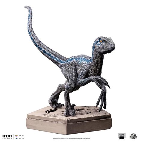 Jurassic World Velociraptor Blue Statuette Icons 9cm Shopforgeek