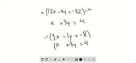 Solveduse Linear Combinations To Solve The System Of Linear Equations