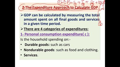macroeconomics lecture 2 part 3 the expenditure approach to calculate gdp youtube