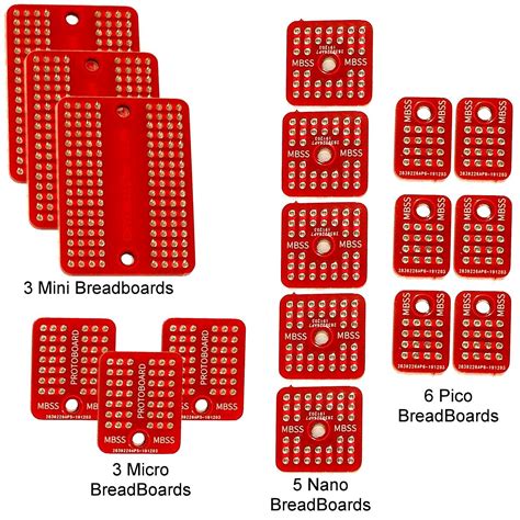 Pico Solderable Breadboard Proto Board PCB 10 Pack The Technology Builders