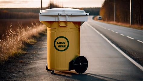 High Quality Trash Drum Mockup Premium Ai Generated Psd