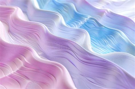 Gentle Wave Patterns In Pastel Colors Creating A Sense Of Calm And