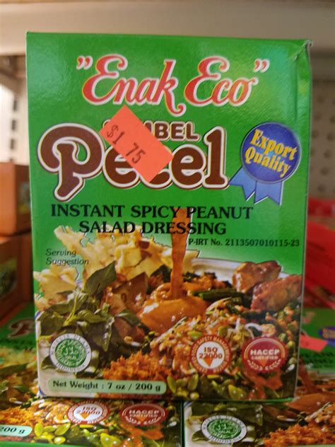 Enak Eco Sambel Pecel Instant Spicy Peanut Salad Dressing Cafe Pendawa