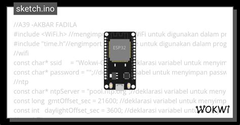 Tugas 18 Akbar Fadila Wokwi Esp32 Stm32 Arduino Simulator