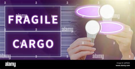 Conceptual Caption Fragile Cargo Conceptual Photo Breakable Handle With Care Bubble Wrap Glass