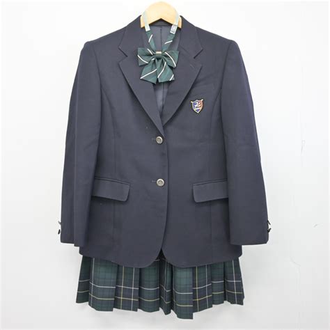 【中古】神奈川県 向上高等学校 女子制服 3点 ブレザー・スカート Sf097636 中古制服通販パレイド