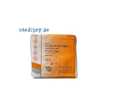 Non Sterile Gauze Swab 75cm X 75cm 8ply Medisep