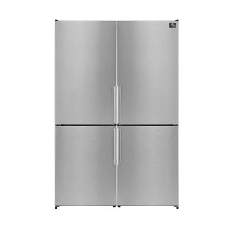 Forno Guardia 468 In Stainless Steel Bottom Freezer Refrigerator 21