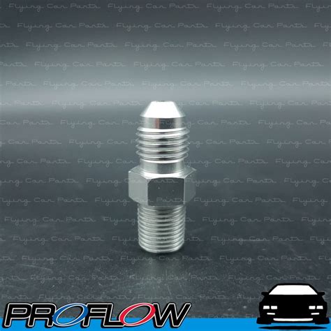 PROFLOW Male AN AN To NPT Fitting Adapter Silver Flying Car Parts