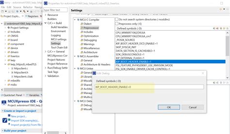 mcuxpresso debugged code works bootable image from mcuboot secure