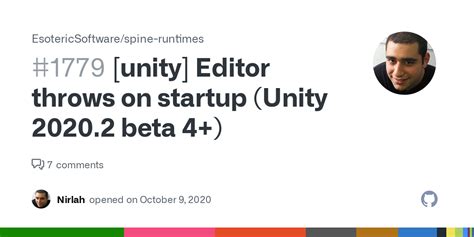 Unity Editor Throws On Startup Unity 20202 Beta 4 · Issue 1779 · Esotericsoftwarespine