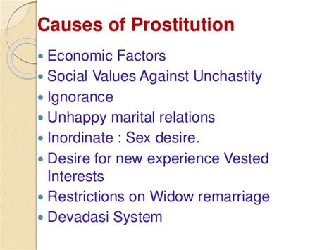 Prostitution Social Problem