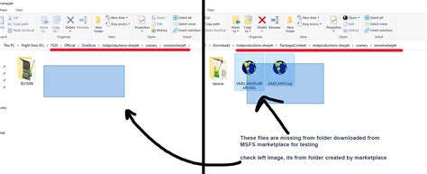 Missing Files Once Package Is Downloaded For Testing From Content