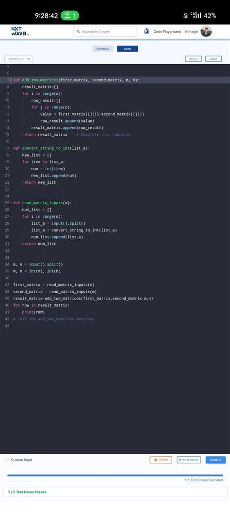 Himagiri Golla On Linkedin Day6 Ccbp Nxtwave
