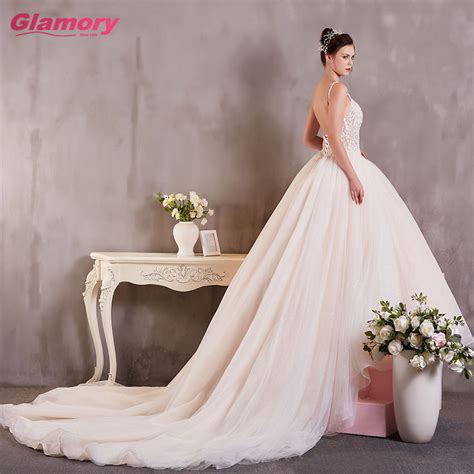 Luxury Crystal Dresses Turkey Istanbul Long Tail Ball Gown Wedding
