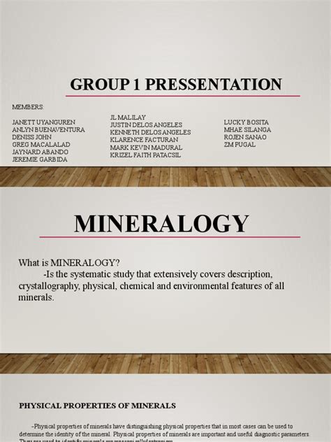Mineralogy Pdf Minerals Petroleum