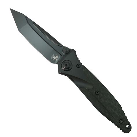 Microtech Carbon Fiber Socom Bravo Folder Knife Dlc Tanto Blade Bladeops